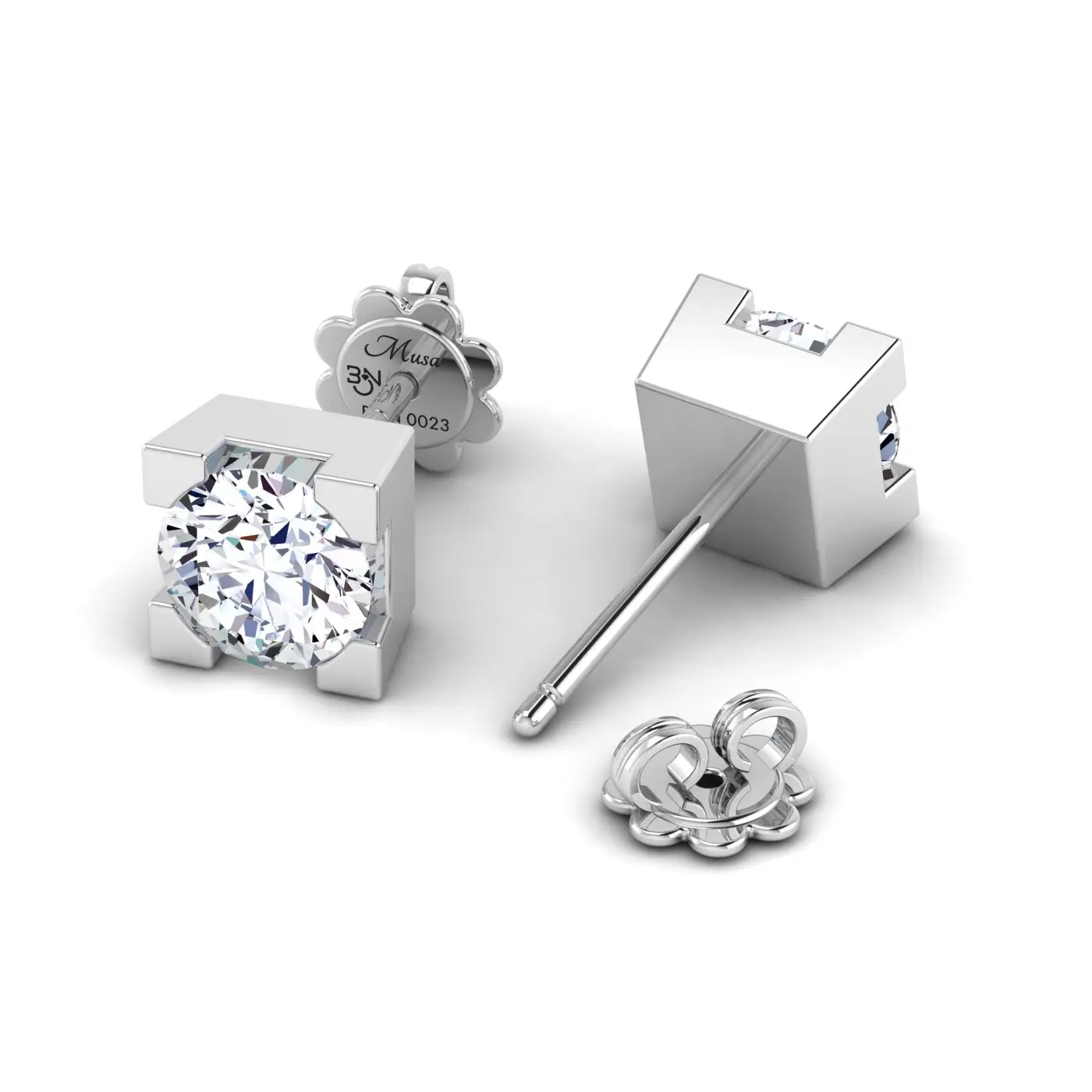 Post diamond earrings store
